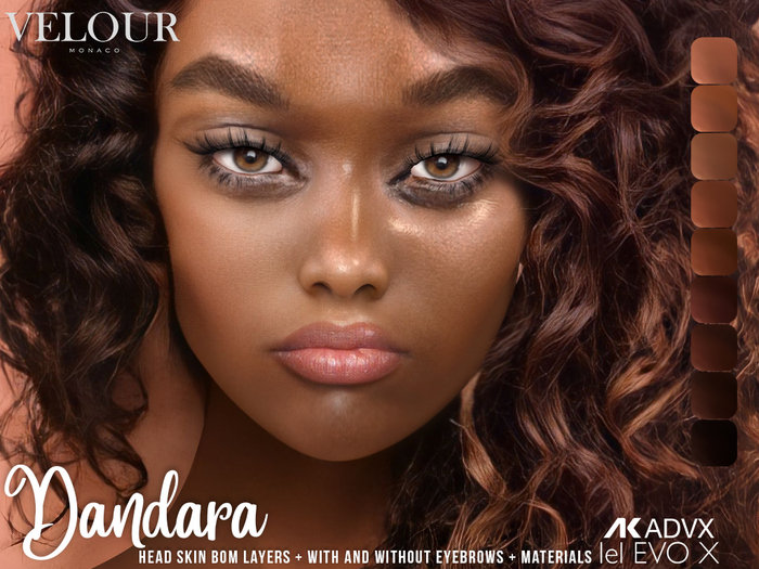 Second Life Marketplace - UA - BOM Skin Dandara EvoX-ADVX FAT PACK (Boxed)
